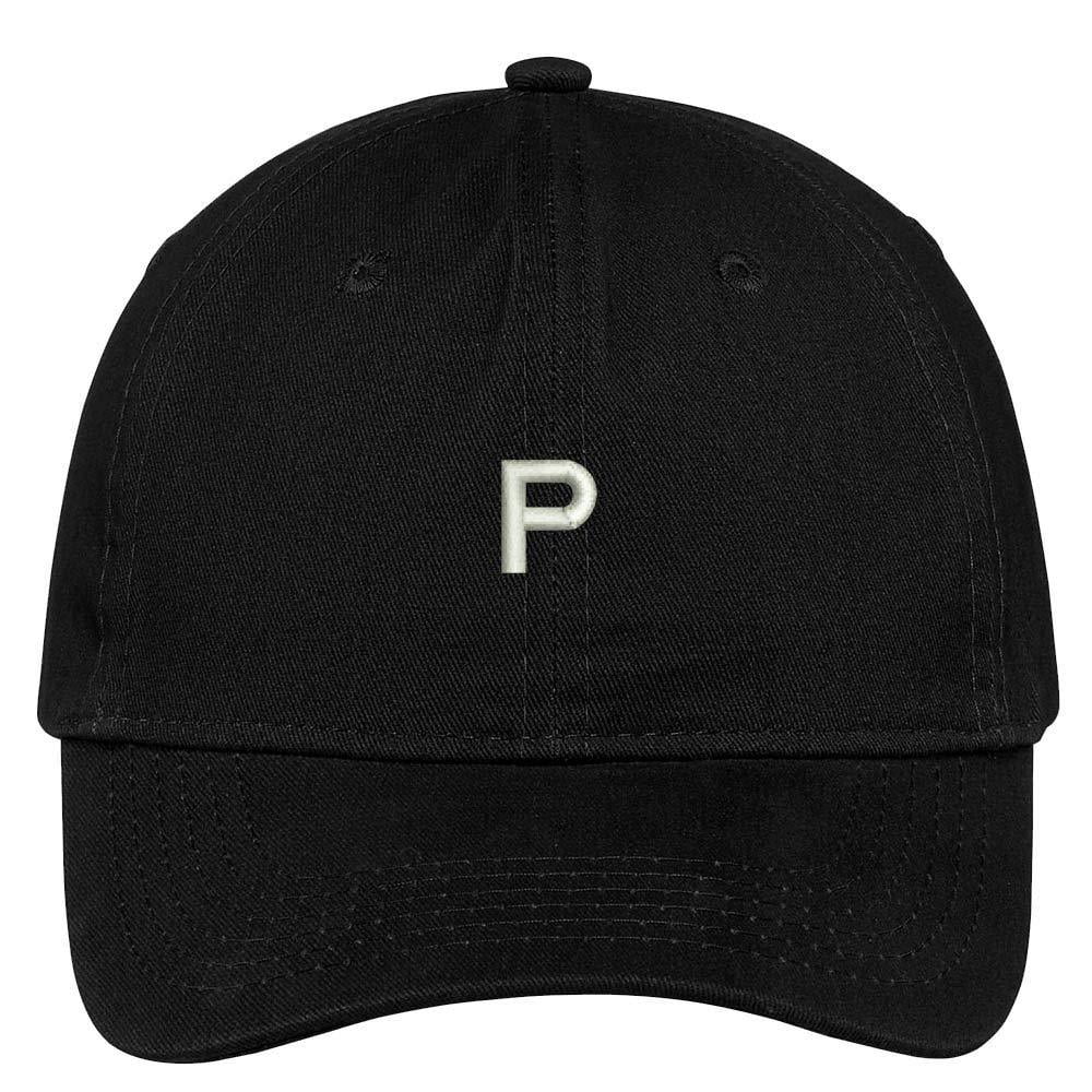 Trendy Apparel Shop Letter P Block Font Embroidered Dad Hat Cotton ...