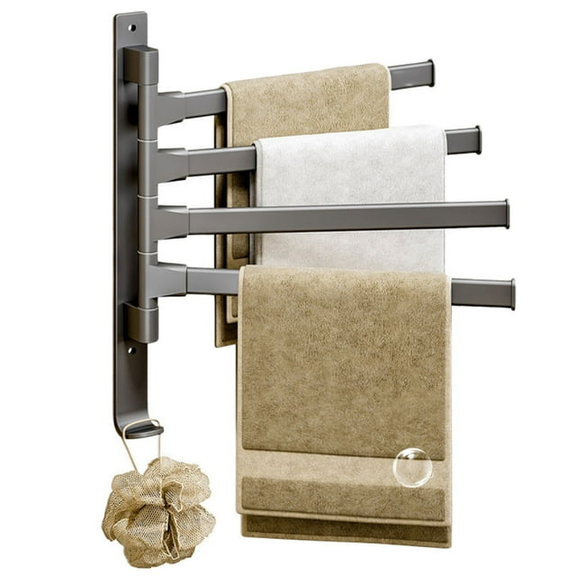 Swivel Bathroom Towel Rack Wall Mounted Towel Rack, SUS304 Stainless ...