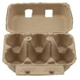 KOHAND 50 Pack Half Dozen Egg Carton, 6 Count Paper Pulp Egg Cartons ...