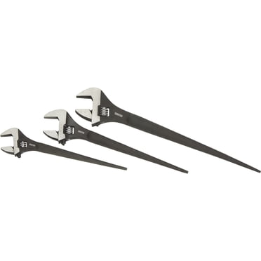 ABN Adjustable Spud Wrench Set - 3 Piece Metric Spiked Tool with Case ...