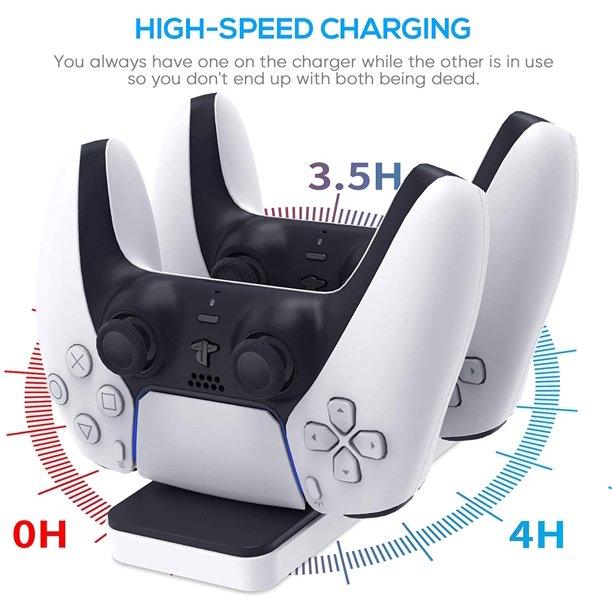 PS5 PlayStation 5 Controller Detachable USB C Dock Charging Station ...