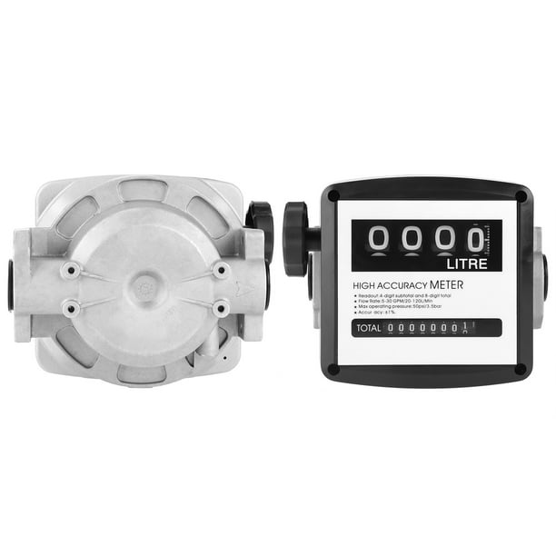 Fuel Meter, 1 Inch 4 Digital Fuel Flowmeter, Gallon Meter Pump Meter ...