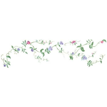 1.5 inch Floral Border Wall Stencil SKU #215A by Designer Stencils ...