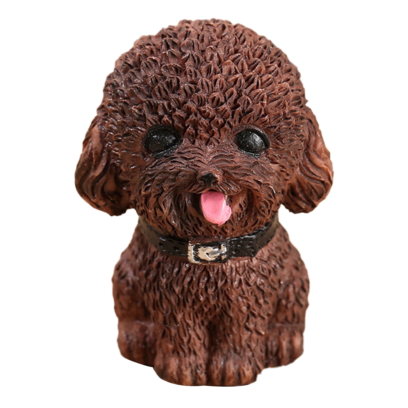 Puppy Figurine Weather-resistant Realistic Resin Micro Landscape Decor ...