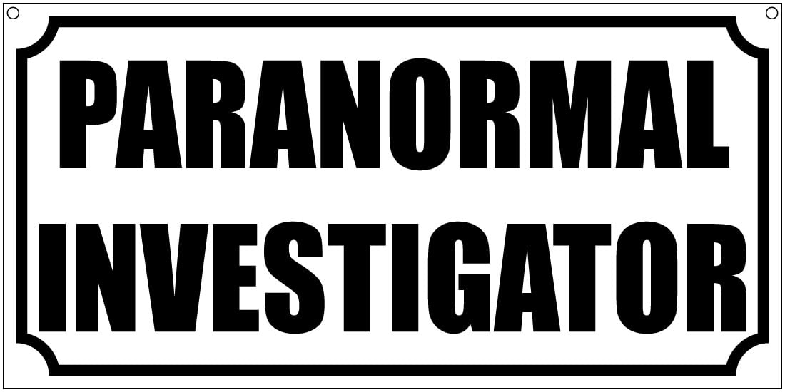 Paranormal Investigator- 6x12 Aluminum costume cosplay TV Film Movie ...