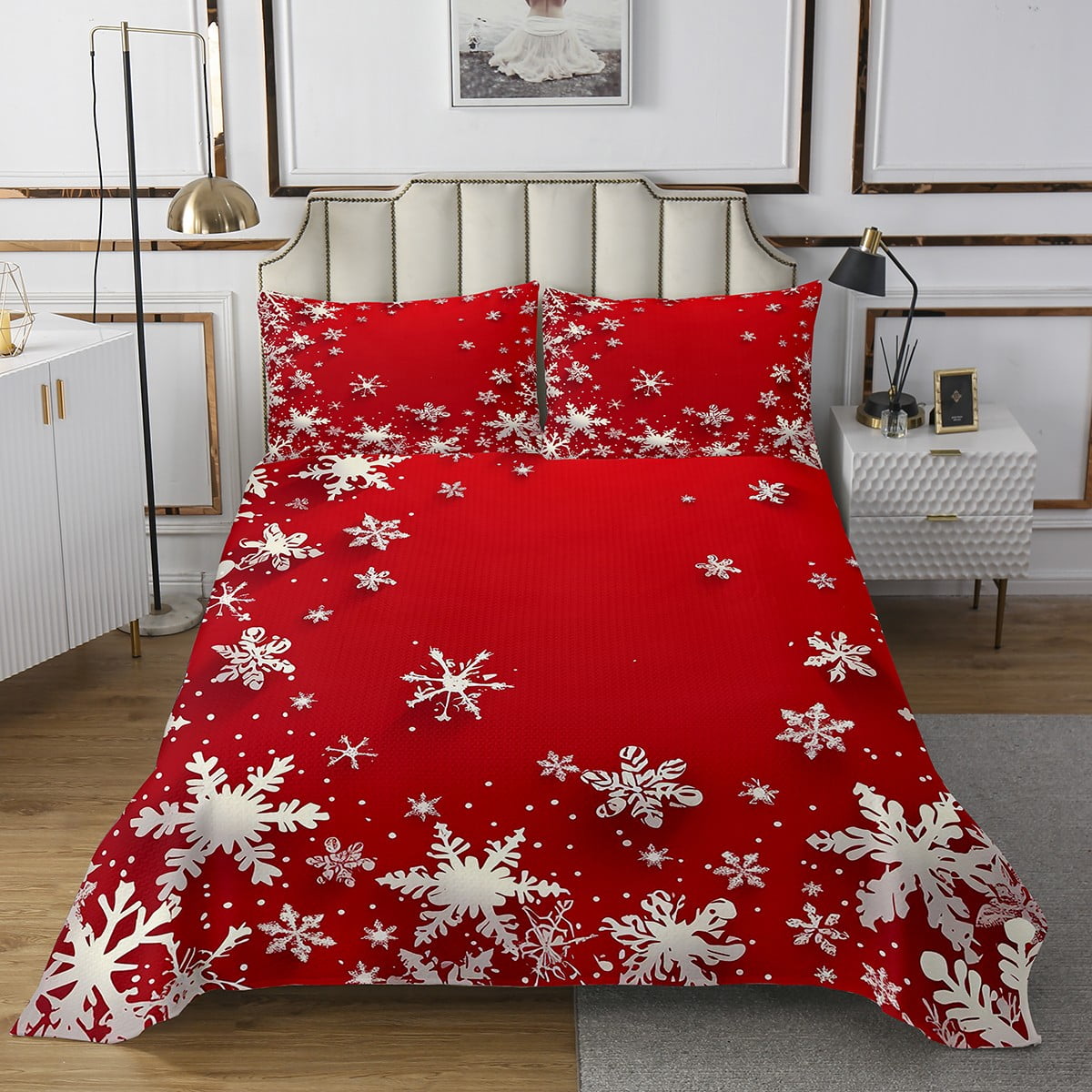 Click here for Erosebridal Snowflake Coverlet Set King For Teens... prices