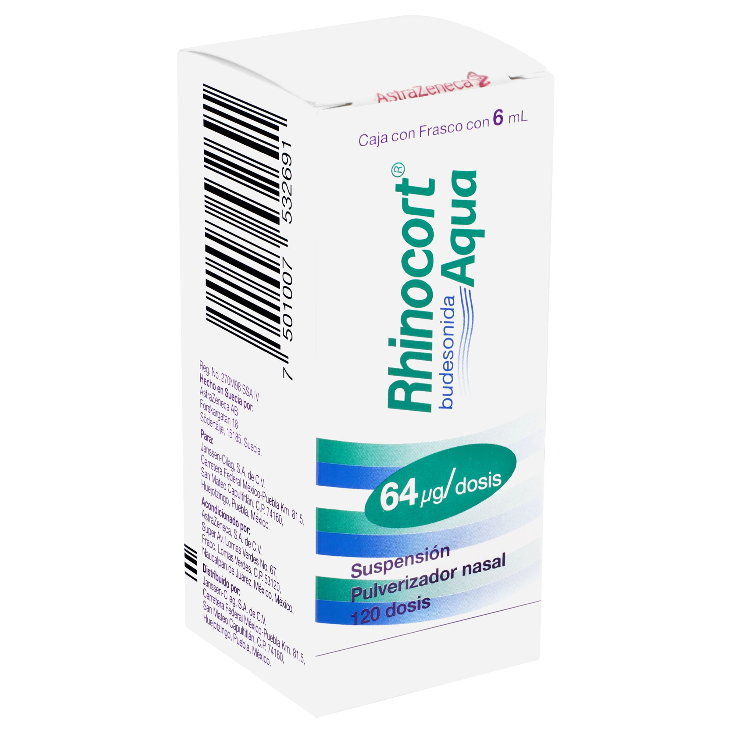 RHINOCORT AQUA FCO 64MG 120 DOSIS RHINOCORT EMPLAYADO | Walmart en línea