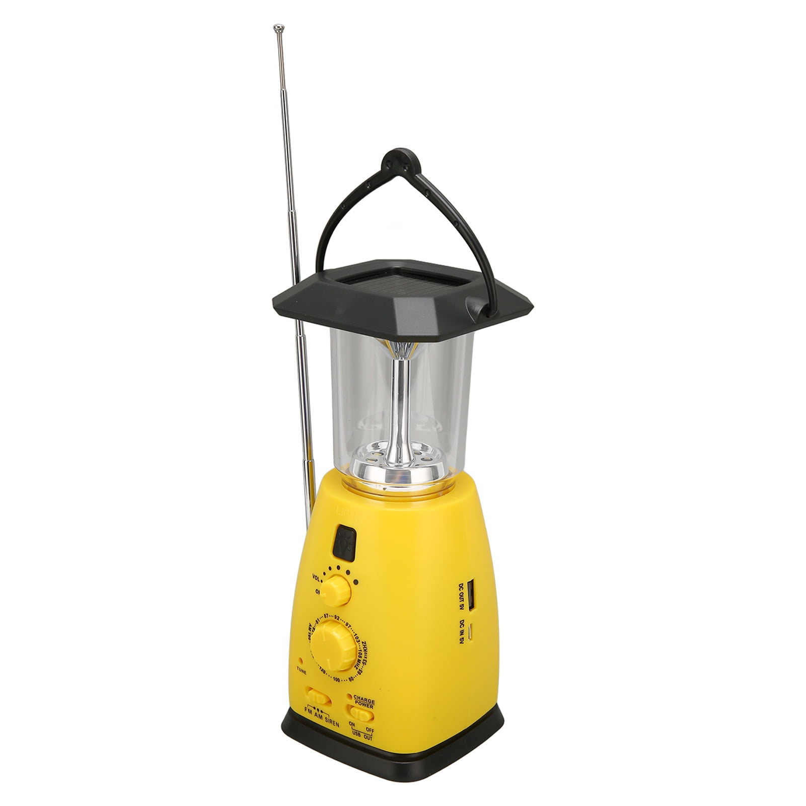 Radio de emergencia solar Bling Bling portátil con manivela AM FM ...