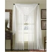 Linda Voile Sheer Solid Window Scarf, Burgundy, 55x216 - Walmart.com