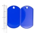 100 pcs Blue Color Stainless Steel Military Spec Dog Tags by OnDepot ...