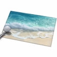 2x3 Blue Ocean White Wave Small Area Rug for Entryway, Washable Non ...