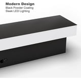 LEEKI - 40 Inches Modern Outdoor Light Fixture - Rectangular Exterior ...