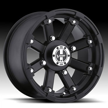 14x7 Vision 393 Lockout Matte Black UTV Wheel 4x156 (2.5mm) - Walmart.com