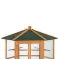 "Pawhut 65"" Large Wooden Outdoor Bird Cage, Hexagonal Flight Aviary ...