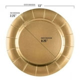 Free Shipping! Smarty 13" Gold Round Disposable Paper Charger Plate ...