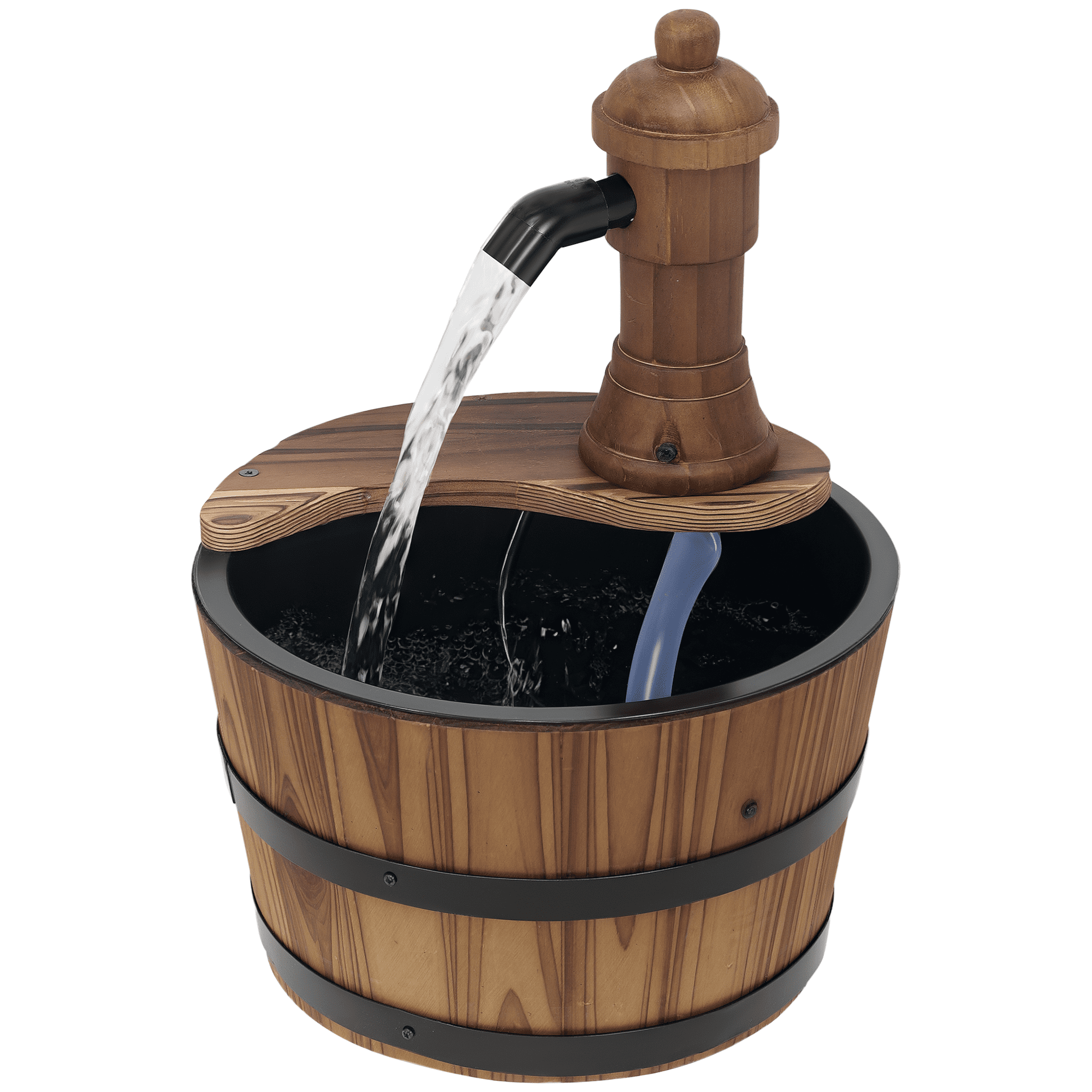 Click here for Outsunny Barrel Outdoor Water Garden Fountain With... prices
