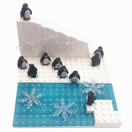 Compatible Moc Building Blocks Penguins Bear Friends Bricks Montessori ...