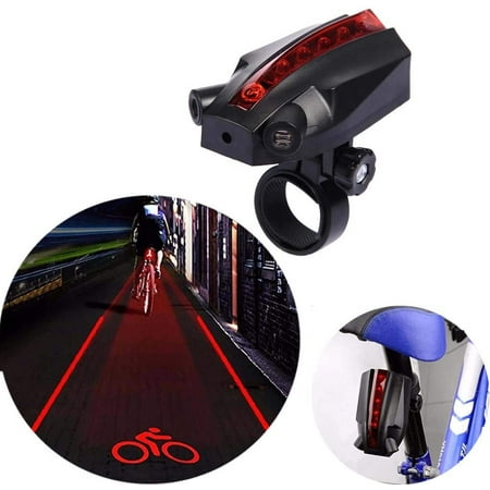 Cycling Beam Rear Safety Warning Light Projector Taillight Logo ...