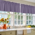 2 Pack Gray Purple Valance for Window Purple Solid Color Background ...