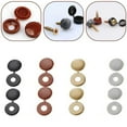 100 Pcs Fixing Hinged Plastic Screw Cover Button Nuts Bolts Decorative ...