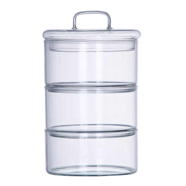 EIMELI Transparent Glass Storage Tank for Whole Grains and Dried Fruit ...