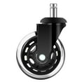 Office Chair Roller Castor Wheels, 3 inch Heavy Duty Rolling Stem, Set ...