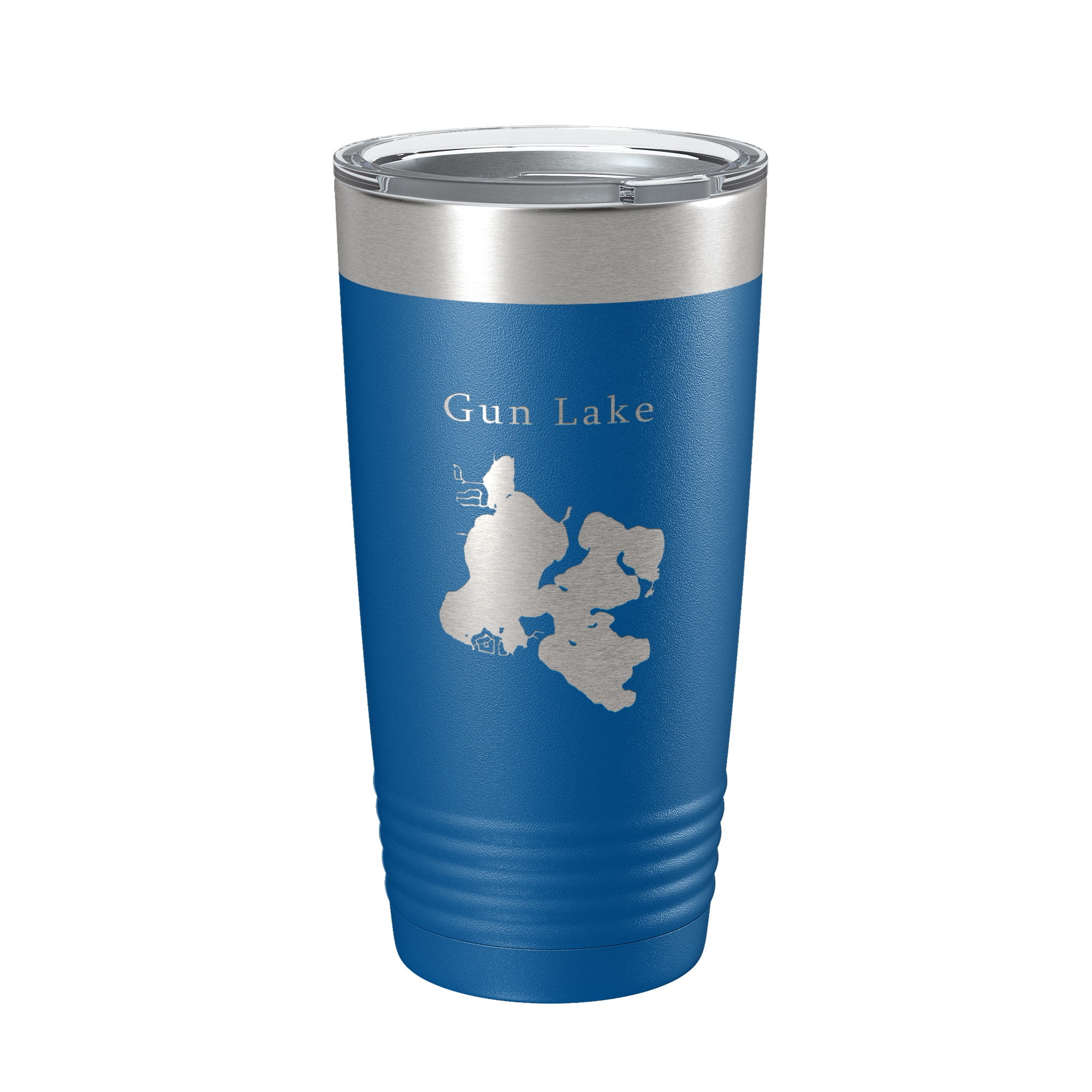 Gun Lake Map Tumbler Travel Mug Insulated Laser Engraved Coffee Cup ...