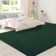 Area Rugs for Bedroom Living Room, 4x6 Dark Green Super Soft Comfy ...