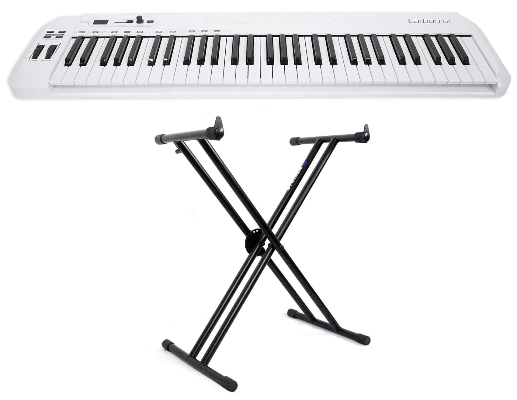 Samson Carbon 61 Key USB MIDI DJ Keyboard Controller + Software + Stand ...