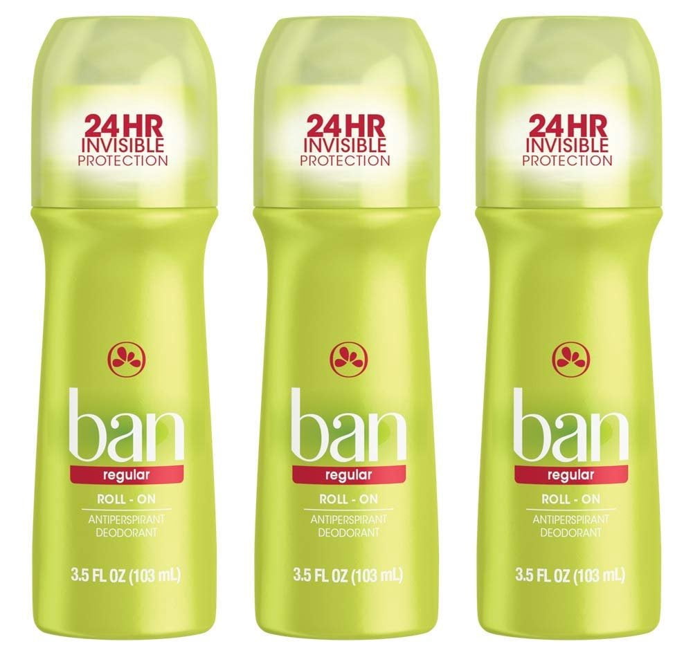 Ban Deodorant 3 5 Ounce Roll On Anti Perspirant Regular 103ml 3 Pack ban-deodorant-3-5-ounce-roll-on-anti-perspirant-regular-103ml-3-pack