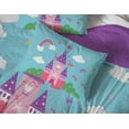 Sunny Side Up Magic Castle 5 Piece Toddler Size Bed Set with Sham ...