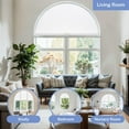 Arch Half-Circle Window Shades 2 Packs (Radius: 36") Half Moon Window ...