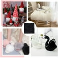 Black Faux Fur Fabric Soft Plush Shaggy Squares Pre-Cut Craft Fur ...