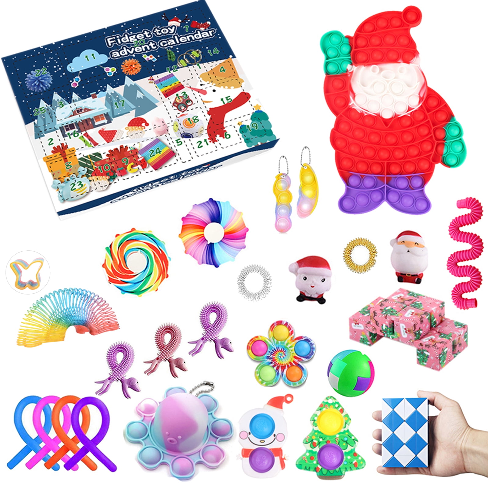Herdignity 2021 Christmas Advent Calendars Fidget 25Pcs/29Pcs Toy Pack ...