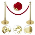 HYNAWIN Gold Stanchion Set 8PCS Posts 5FT Red Velvet Rope Crowd Control ...