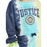 Justice Girls Branded Dye Effect Long Sleeve Sweatshirt, Sizes XS-XLP ...