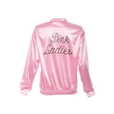 Women Pink Long Sleeve Tops Casual Letter Print Jacket Coat - Walmart.com