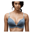 Pink Women Bras 6 Pack Of Basic No Wire Free Wireless Bra B Cup C Cup
