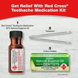 Red Cross Toothache Medicine Kit, Instant Pain Relief of Throbbing ...