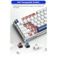 Machenike K500B 75% Mechanical Keyboard, 87 Keys TKL Compact Gaming ...