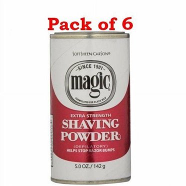 Magic Shaving Powder Blue Regular Strength 5 oz - Razorless Shaving ...