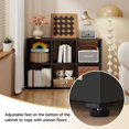 6-Cube Freestanding Steel Storage Organizer, 2-Tier Bookshelf for ...