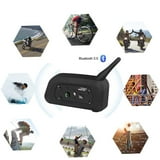 Vnetphone V6 Motorcycle Helmet Bluetooth Intercom Headset, 2 Pack, Full ...