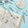1 Box DIY 8 Sets Ocean Theme Bookmark Making Kits Metal Bookmarks Bulk ...