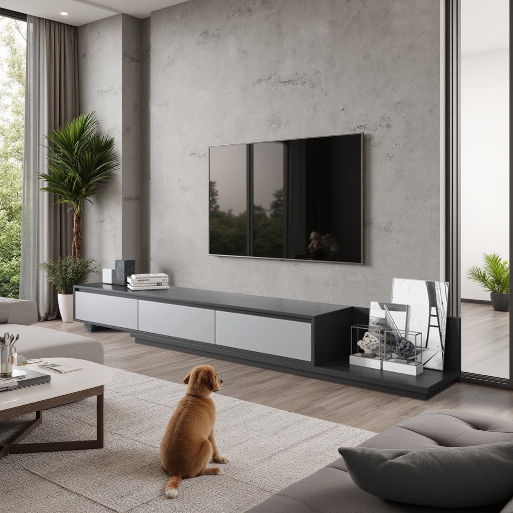 Click here for Nesscarsti Expandable Tv Stand For Tvs Up To 120... prices