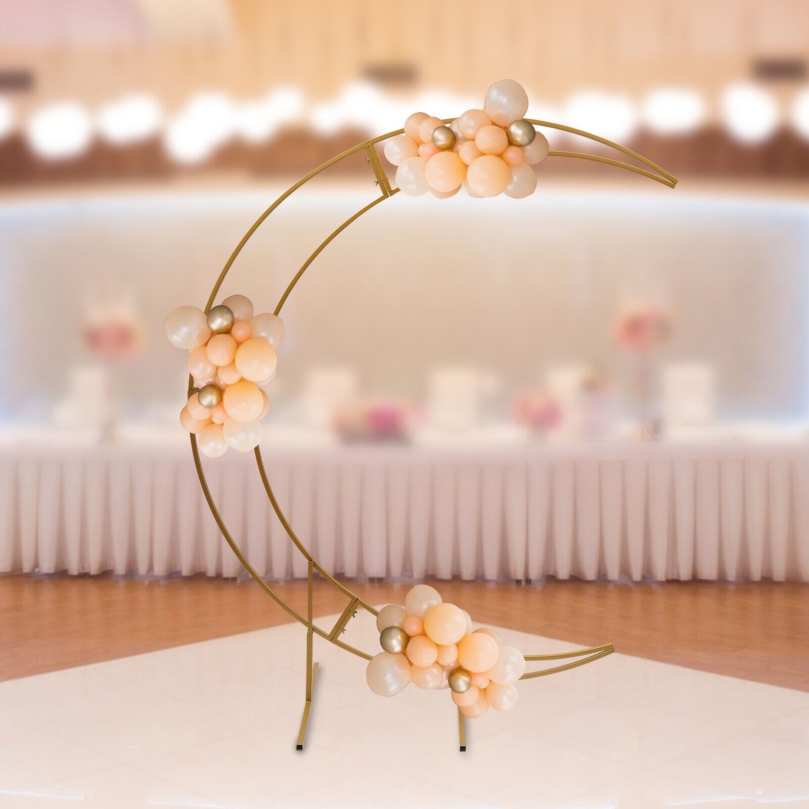 Wedding Moon Arch Backdrop Metal Stand Flower Rack Frame Garden Party ...