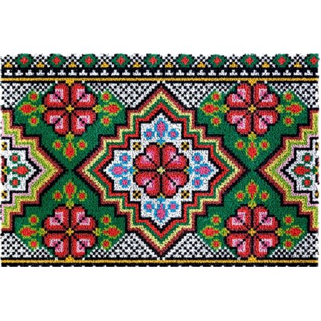 Flowers Stripe | Rug Making Latch Hooking Kit | Walmart Canada