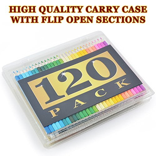 120 Colored Pencils(GIANT SET) -120 Unique Colors (NO DUPLICATES ...