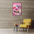AXXPosters Disco Ball Seashell Trendy Pink Poster living room Painting ...