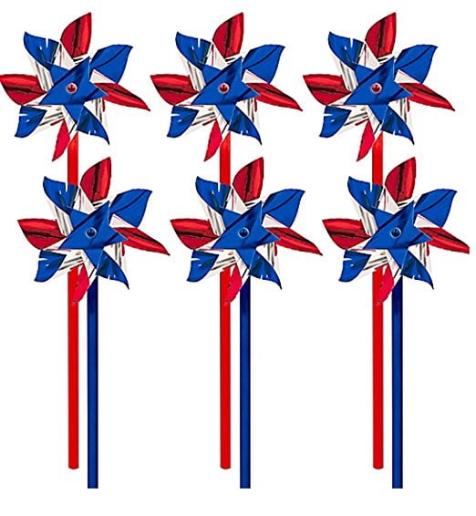 Amscan Patriotic Pinwheel 6 count - Walmart.com